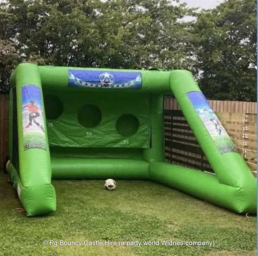 12 ft x 12 ft Champions League Football Bouncy Castle & 10 ft x 10 ft ...