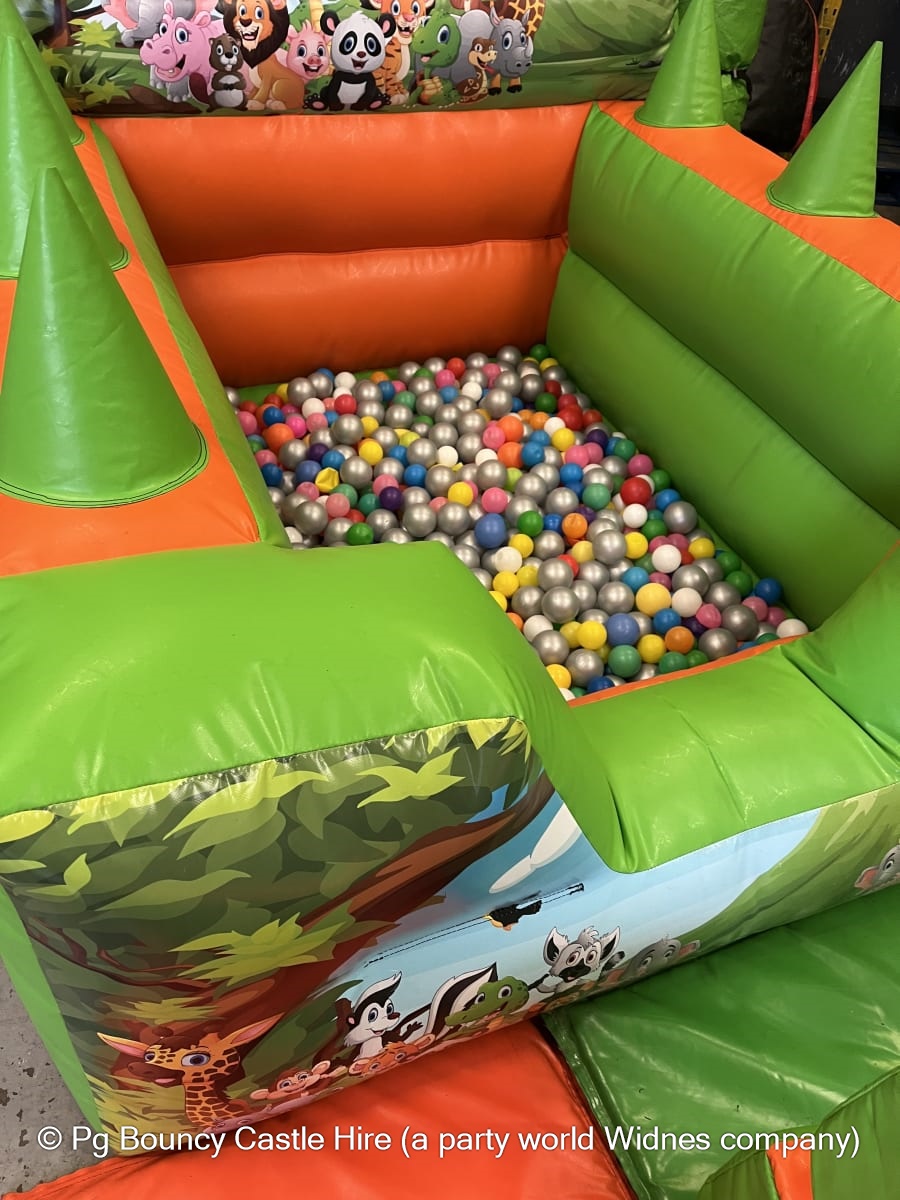 Jungle 6 ft x 7 ft Ball Pit & Soft Play | 1000 Balls | x 2 Mats ...