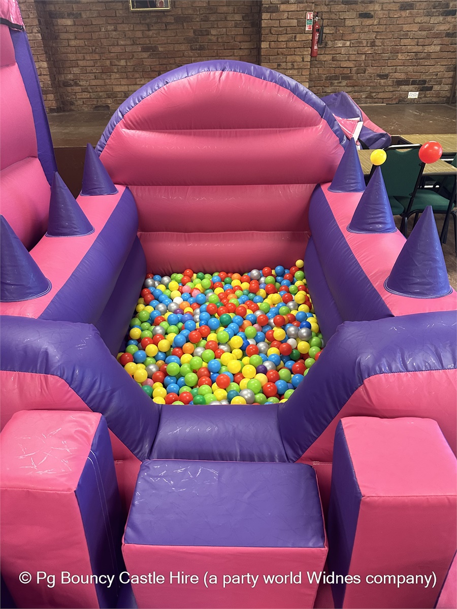 Unicorn Slide Combo Bouncy Castle 6 ft x 7 ft Ball Pit & Soft Play 3 x ...